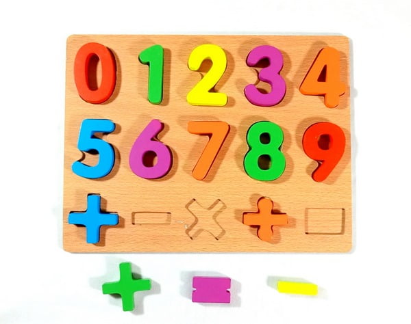 Extrokids Wooden Numbers Puzzle Board - EKSD0048