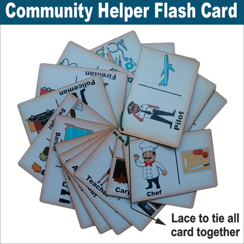 Wooden Flash Cards - Community Helper - EKW0271 – Extrokids