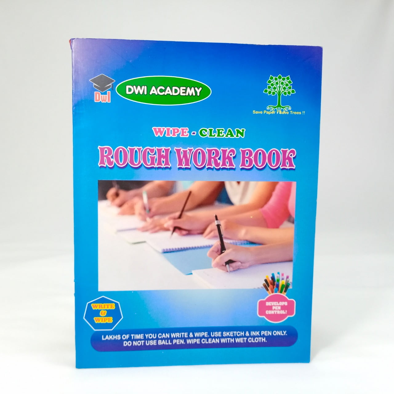 ROUGH WORK BOOK PLAIN PAGES REUSABLE - BKN0009 – Extrokids