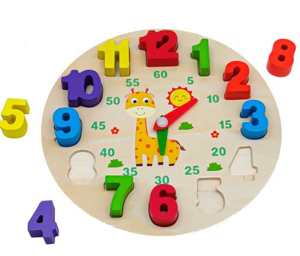 Extrokids Wooden Digital Clock Board toys - EKT1621