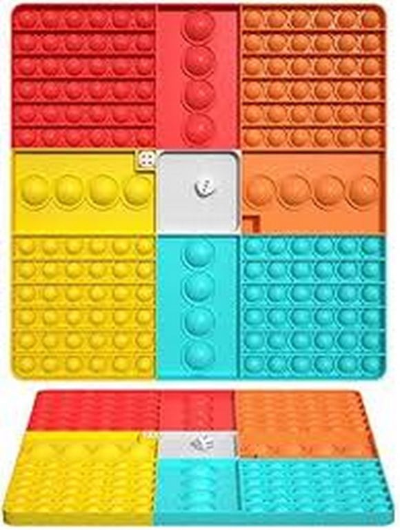 Extrokids 4-Player Square Pop it Board Game - EKT2036