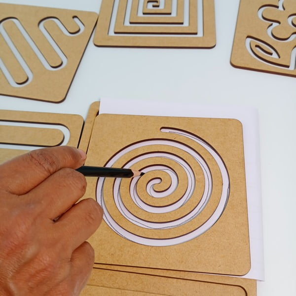 Wooden Cognitive Tracing Board Pattern 2 - EKW0182 – Extrokids