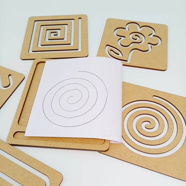 Wooden Cognitive Tracing Board Pattern 2 - EKW0182 – Extrokids