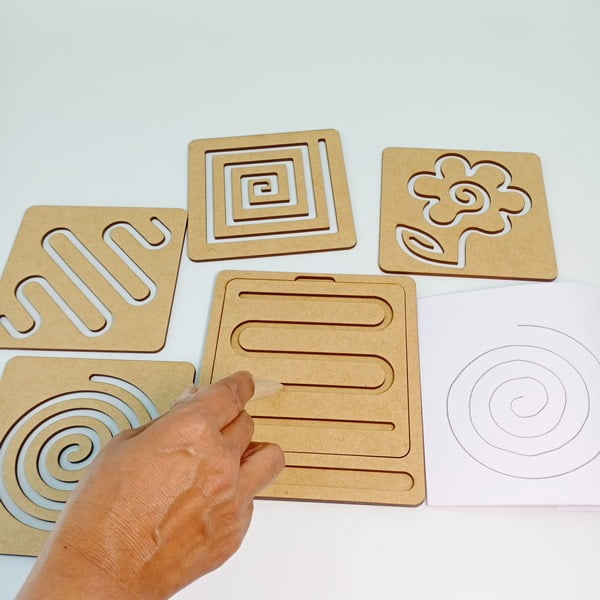 Wooden Cognitive Tracing Board Pattern 2 - EKW0182 – Extrokids