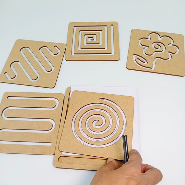 Wooden Cognitive Tracing Board Pattern 2 - EKW0182 – Extrokids