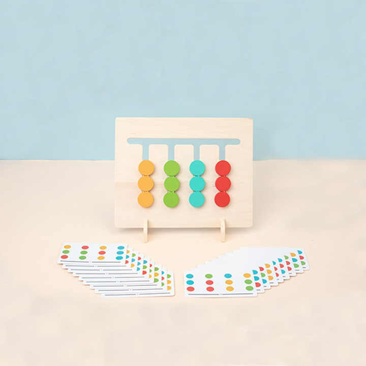 Montessori Wooden Color Logic Game | Fun Pattern Replication Puzzle ...