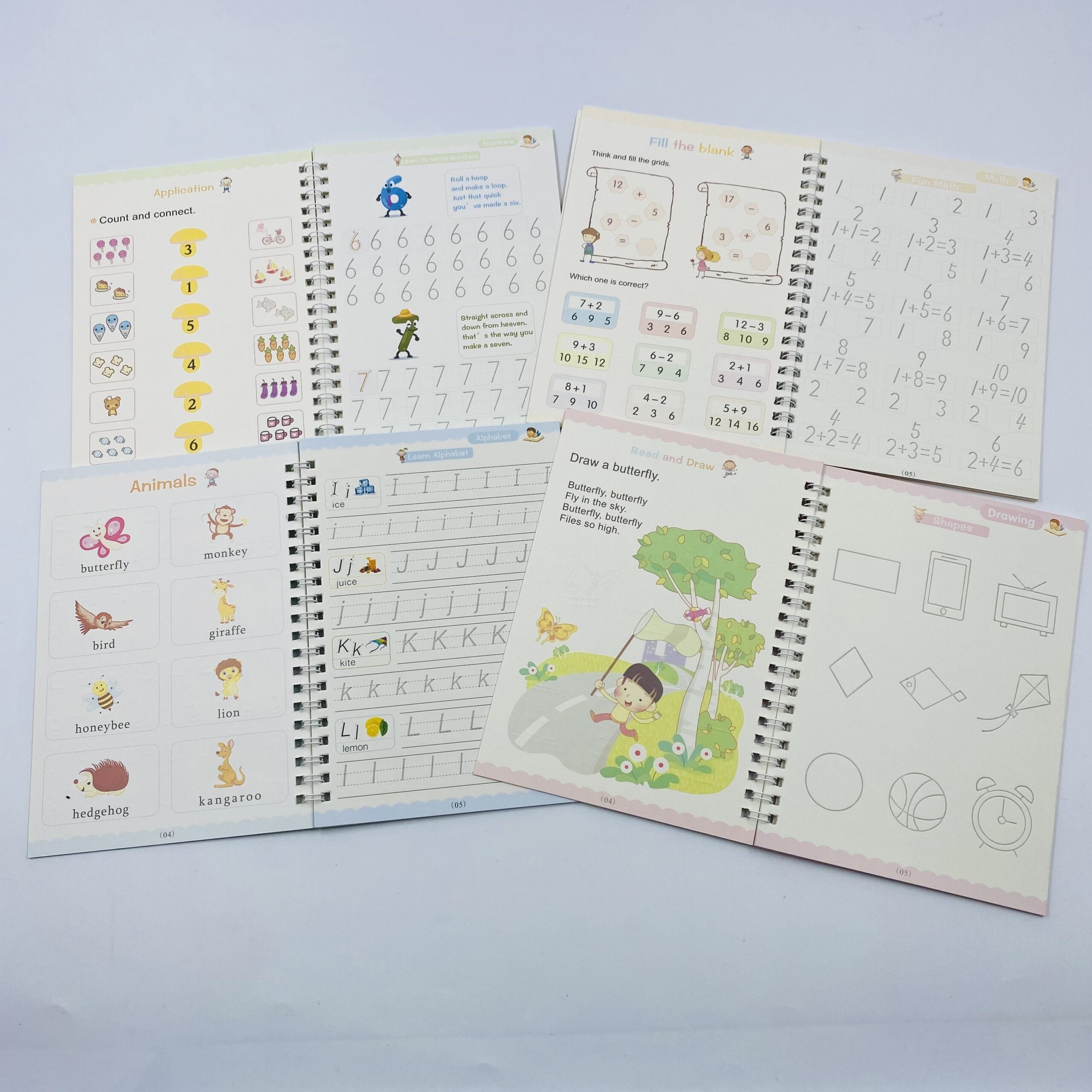 Sank Magic Practice Copybook Set for Preschoolers | Reusable Tracing B ...