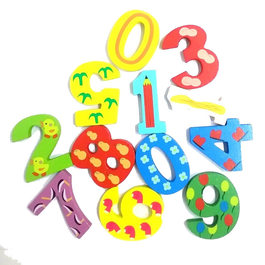Wooden Chunky Numbers with tray - EKT0112 – Extrokids